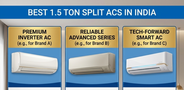 Top 5 Best 1.5 Ton Split AC in India 2026 – Under ₹50,000